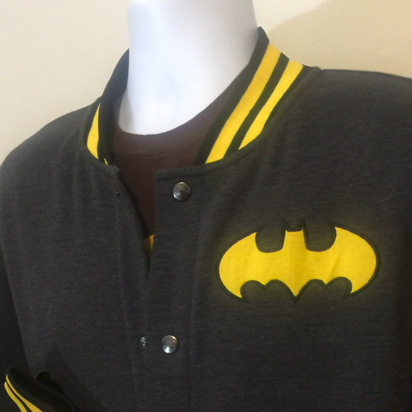 DC Comics | Jackets & Coats | Dc Comics Batman Varsity Letterman Jacket ...